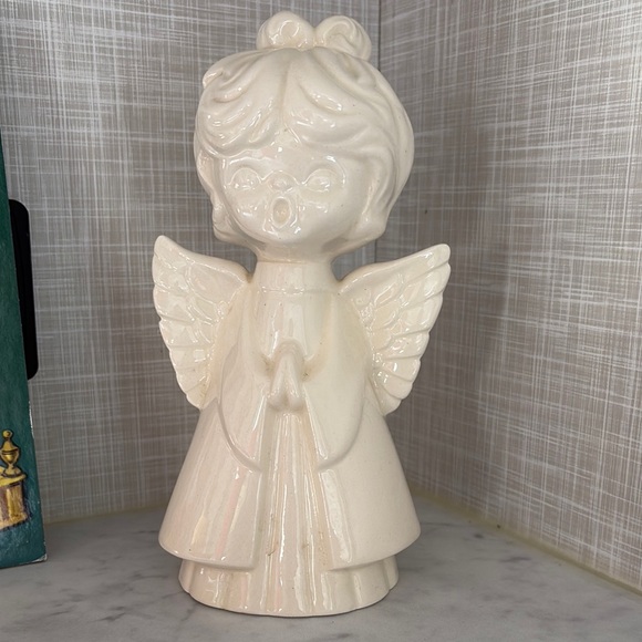 Holiday | Vintage 7s Singing Choir Angel Ceramic Figurine 75 X 35 ...